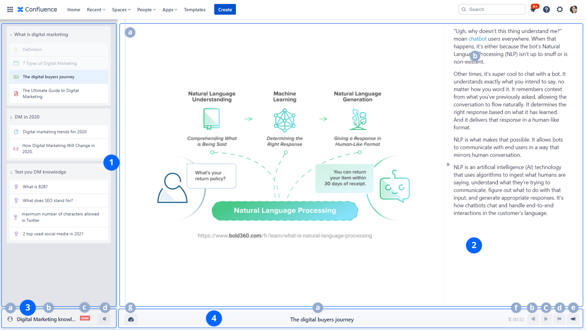Course player overview