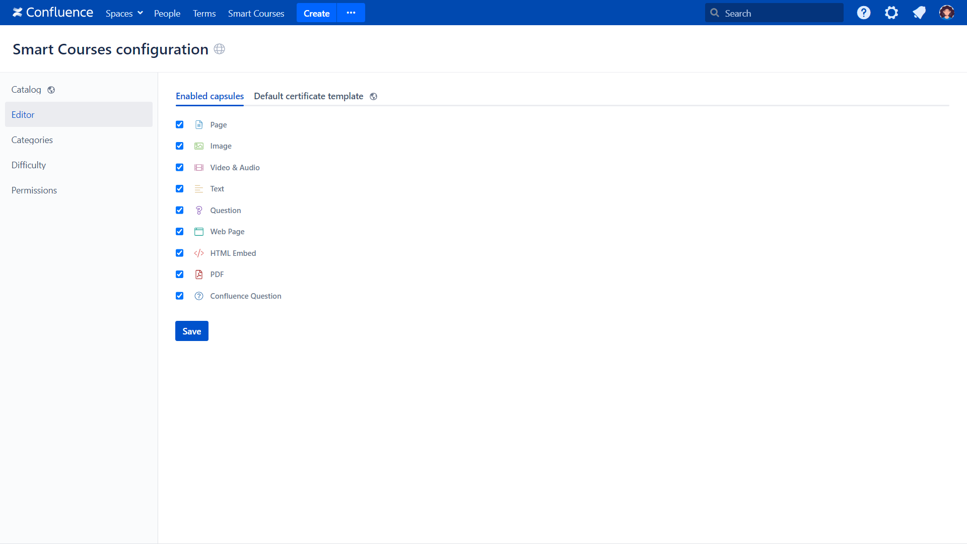 App configuration